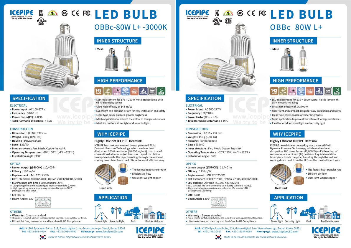 OBBc-80W L+ – ICEPIPE